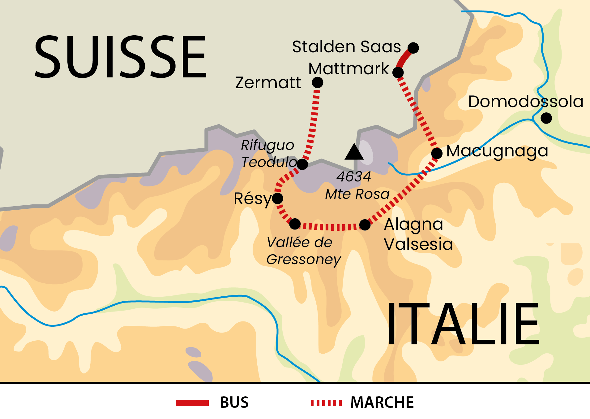 Le tour du Mont Rose - Voyage Italie | Atalante